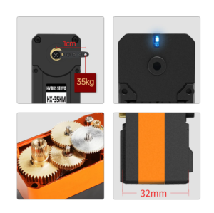 Hiwonder HX-35HM Serial Bus Servo with Magnetic Encoder Double Shaft ...