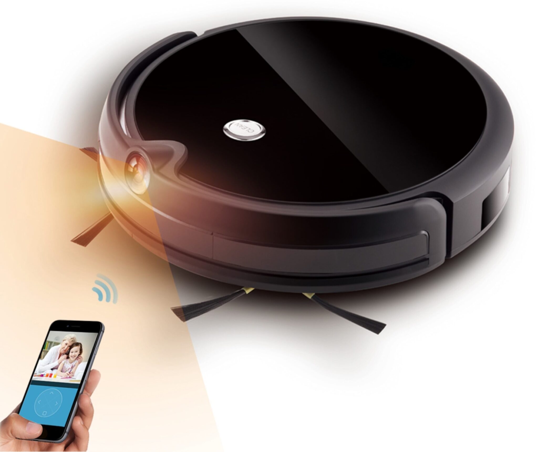 iMass A3 Video Call Recording Robot Vacuum Cleaner and Mop with Dual ...