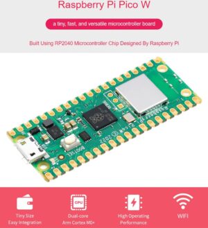 Raspberry Pi Pico W with Pre-Soldered Header, Built-in WiFi Support 2 ...