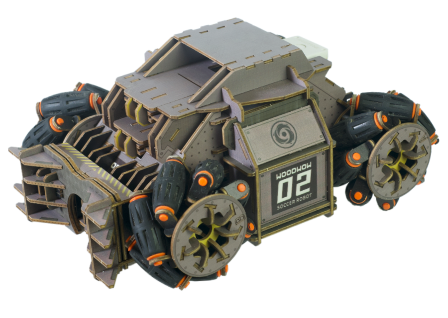 Woodmaster 3D Wooden Puzzles RC Soccer Chariot – Mecha Color – Oz Robotics