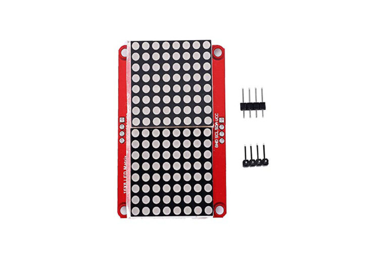 LED Dot-Matrix Display Module Lattice Screen DC 3.3V 5V HT16K33 Driver ...