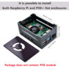 52Pi Raspberry Pi 4 Model B Aluminum Case Black Metal with Quiet Cooling Fan Compatible PoE Hat ...