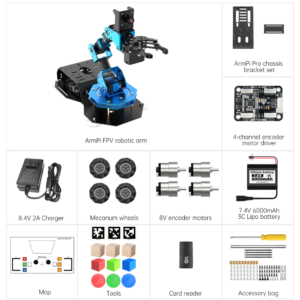 Hiwonder ArmPi Pro Raspberry Pi ROS Robotic Arm Developer Kit with ...