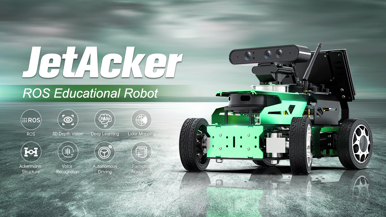 JetAcker ROS Robot Car with Ackerman Structure Powered by Jetson Nano ...