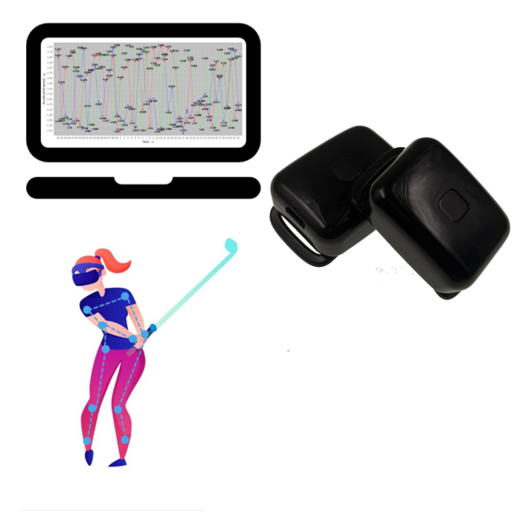 9 Axis Bluetooth Accelerometer Motion Sensor with BLE5.0 Chip for ...