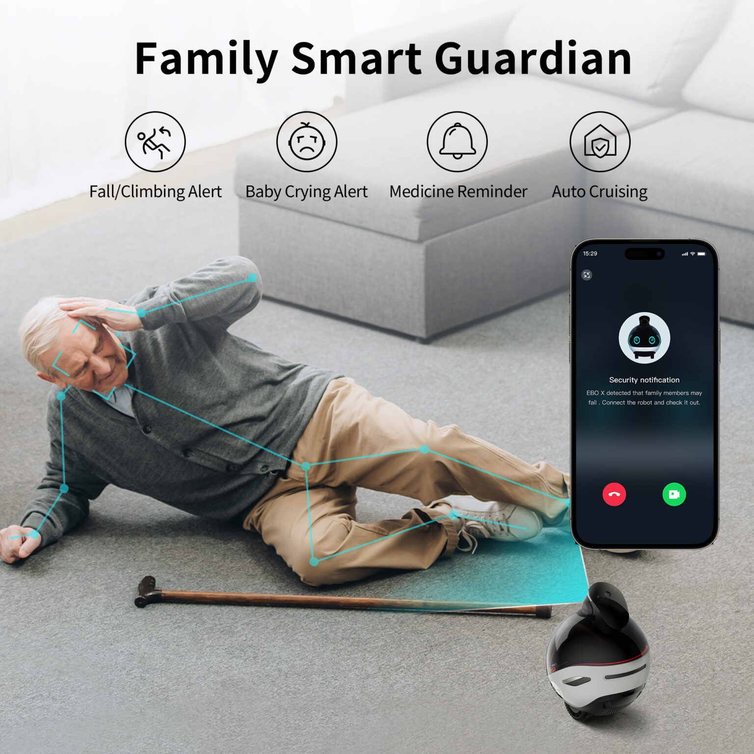 Enabot Family Companion Robot with Voice Control EBO X – Oz Robotics
