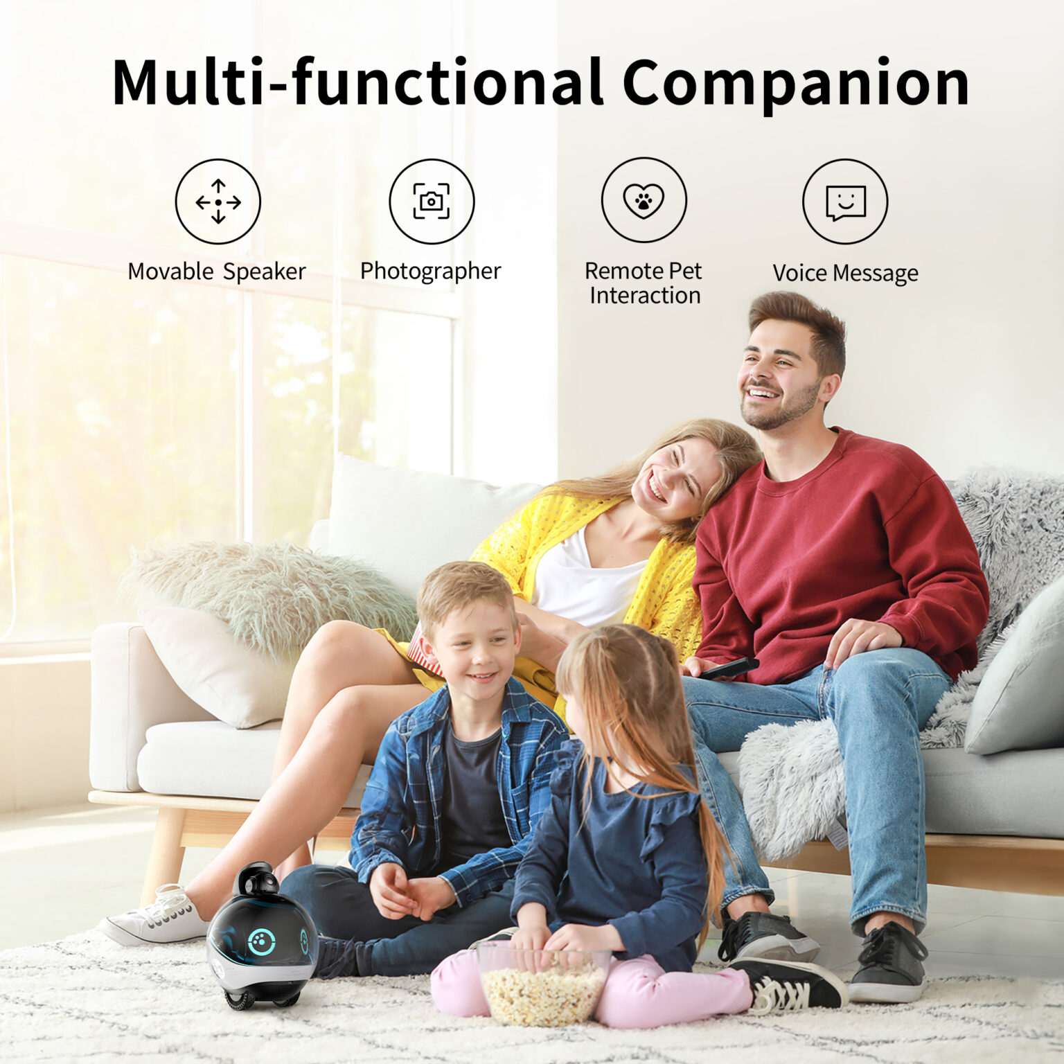 Enabot Family Companion Robot with Voice Control EBO X – Oz Robotics