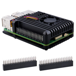 52Pi Aluminum Case Black Heatsink Enclosure for Raspberry Pi 5 – Oz ...