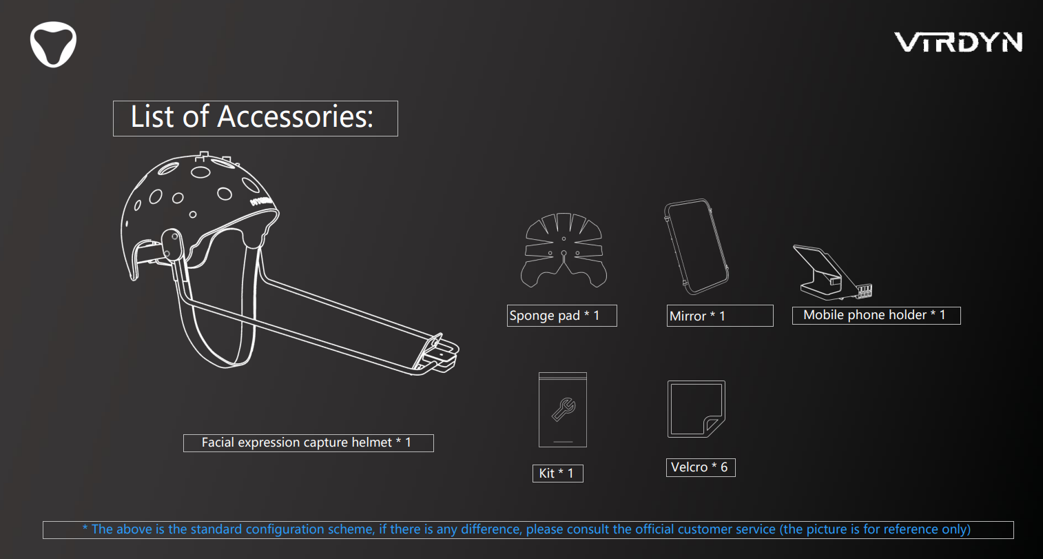 Virdyn VDFace Pro Capture System for Real-Time Facial Capture with Face ...