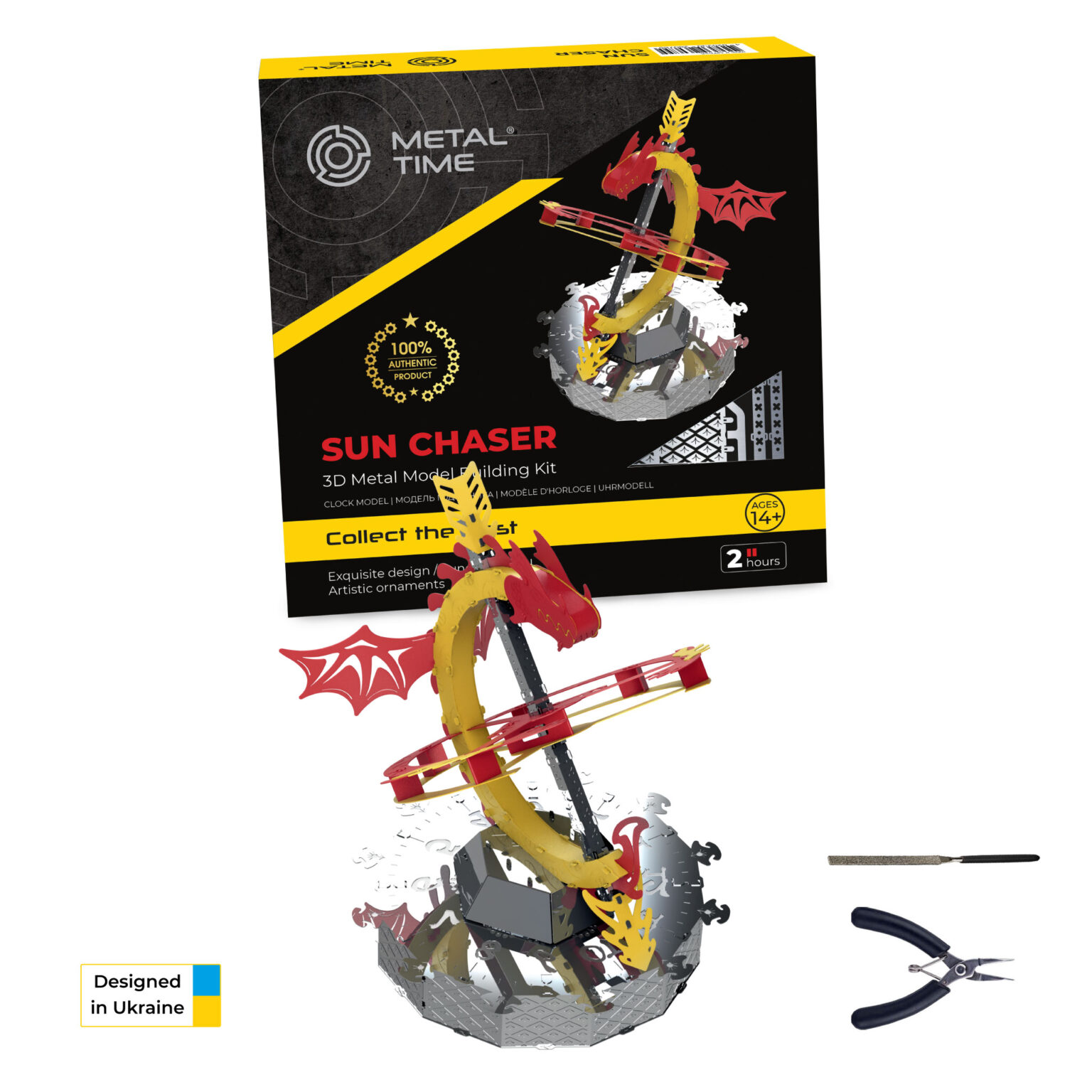 Sun Chaser Electronic Desk Clock Model DIY Kit – Oz Robotics