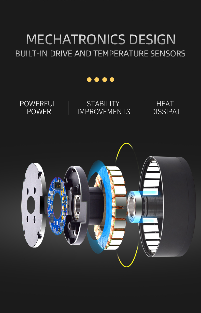 Motor with All-in-One Direct Drive Module and Built-in Drive and ...