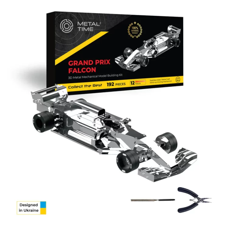 Grand Prix Falcon DIY Formula Racing Car Mechanical Model Kit – Oz Robotics