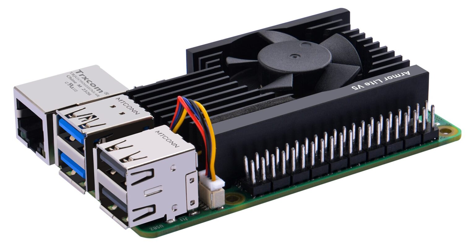 52Pi Armor Lite V5 Heatsink with 3510 Fan for Raspberry Pi 5 – Oz Robotics