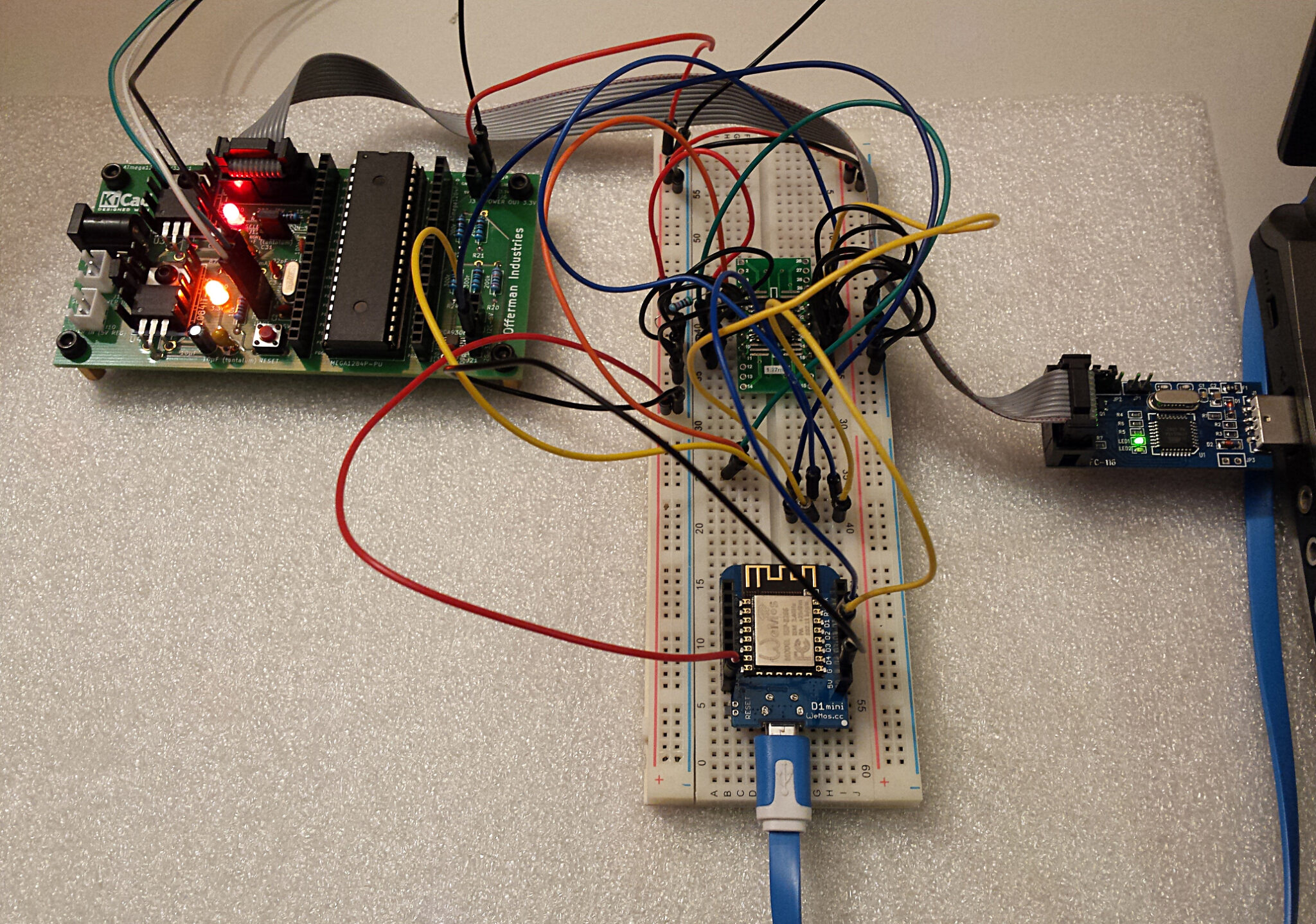 ATmega1284 Development Board with 5V and 3.3V Fast-Mode I2C Interfaces and Power – Oz Robotics