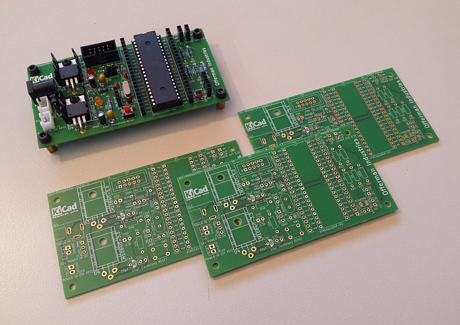 ATmega1284 Development Board with 5V and 3.3V Fast-Mode I2C Interfaces ...