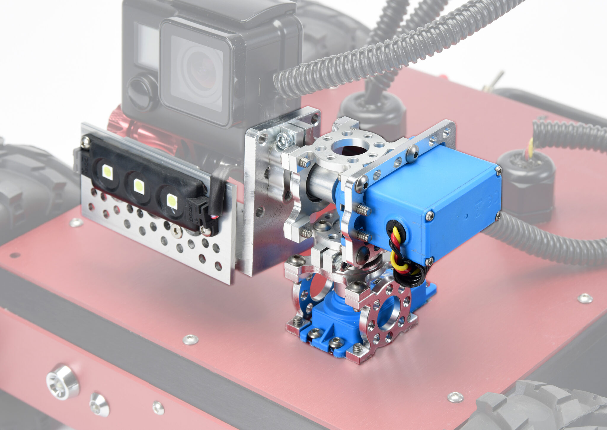 Waterproof Pan Tilt Mechanism – PT MECH-H2O – Oz Robotics