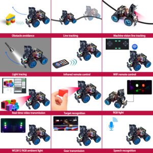 Adeept PiCar-B Mars Rover Smart Car Kit for Raspberry Pi 5/4B/3B/3B ...