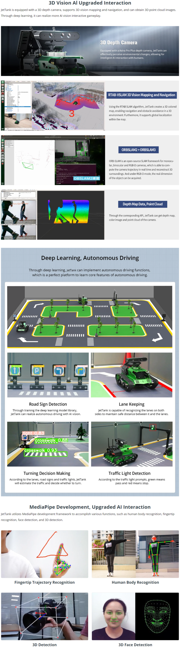 Hiwonder JetTank ROS Robot Tank Powered by Jetson Nano Mapping ...