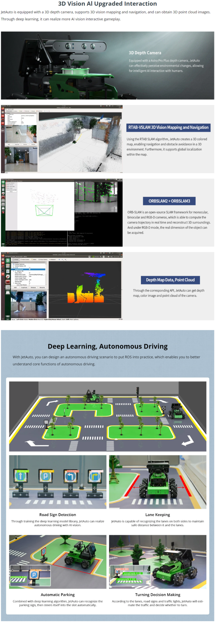 Hiwonder JetAuto ROS Robot Car Powered by Jetson Nano with Lidar ...