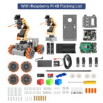 MasterPi Hiwonder AI Vision Robot Arm with Mecanum Wheels Car (with ...