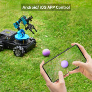 Hiwonder ArmPi Pro ROS Robotic Arm with 4WD Mecanum Wheel Chassis (with ...