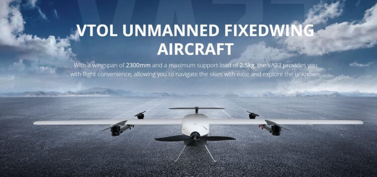 T-DRONES Ultra Long Endurance Max 240mins VA23 Fixed Wing VTOL Drone ...