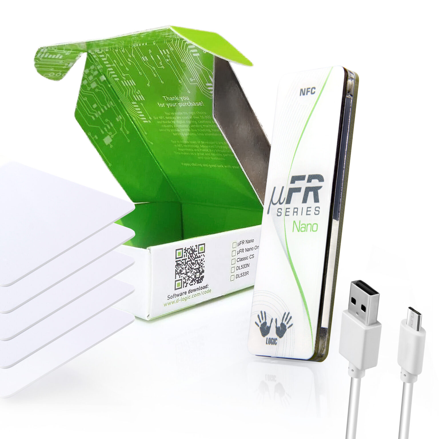 NFC RFID Reader Writer USB, UART or RS232 Smart Card Encoder + FREE SDK – Oz Robotics