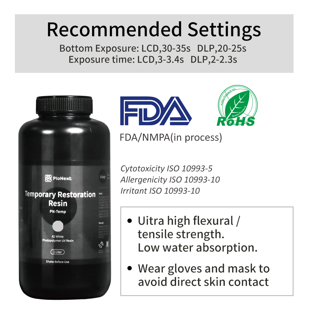 PioNext | Temporary Restoration Resin – Oz Robotics