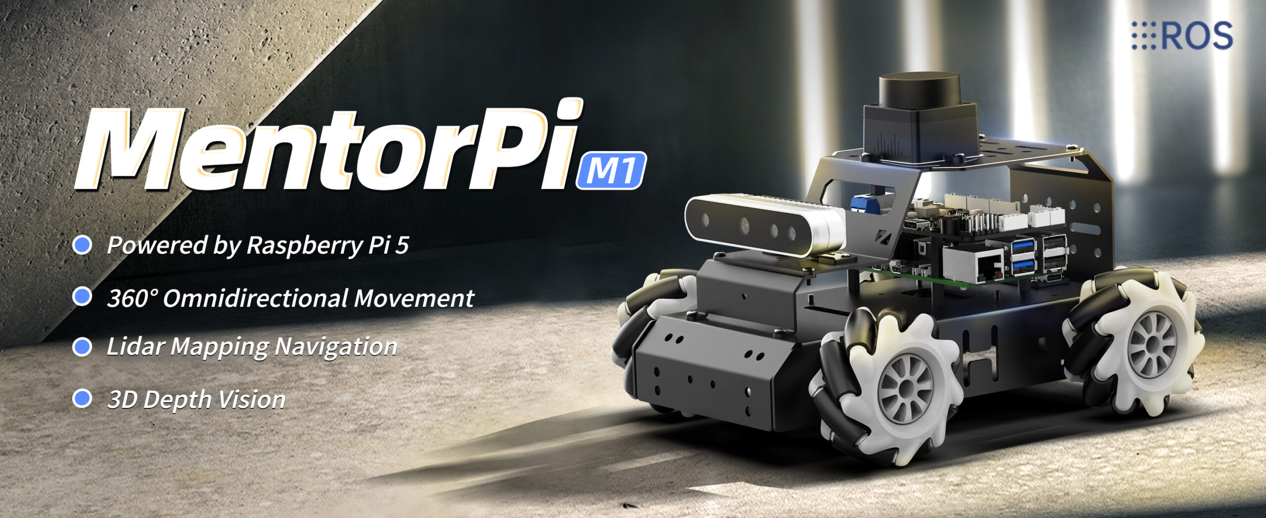 Hiwonder MentorPi M1 Robot Car ROS2 SLAM, AI Vision (Standard kit with ...