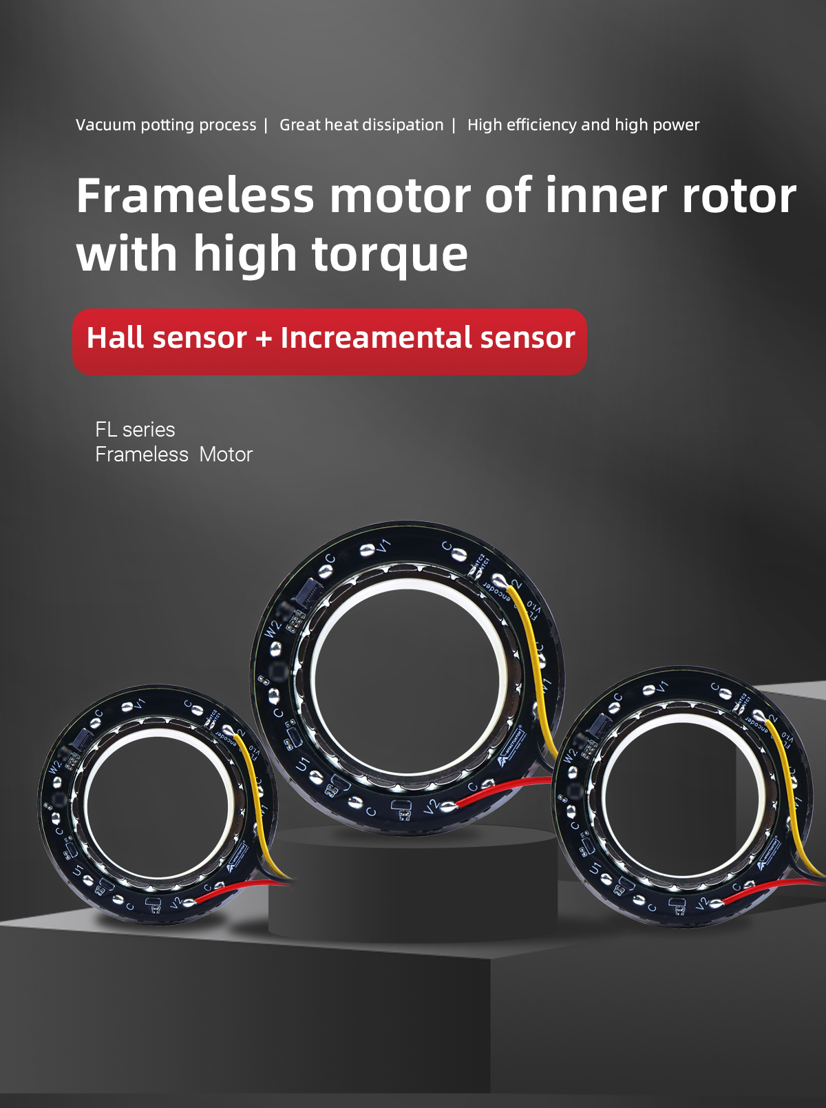 FL-50-15 BLDC Direct Drive Frameless Motor Digital Speed Controller ...