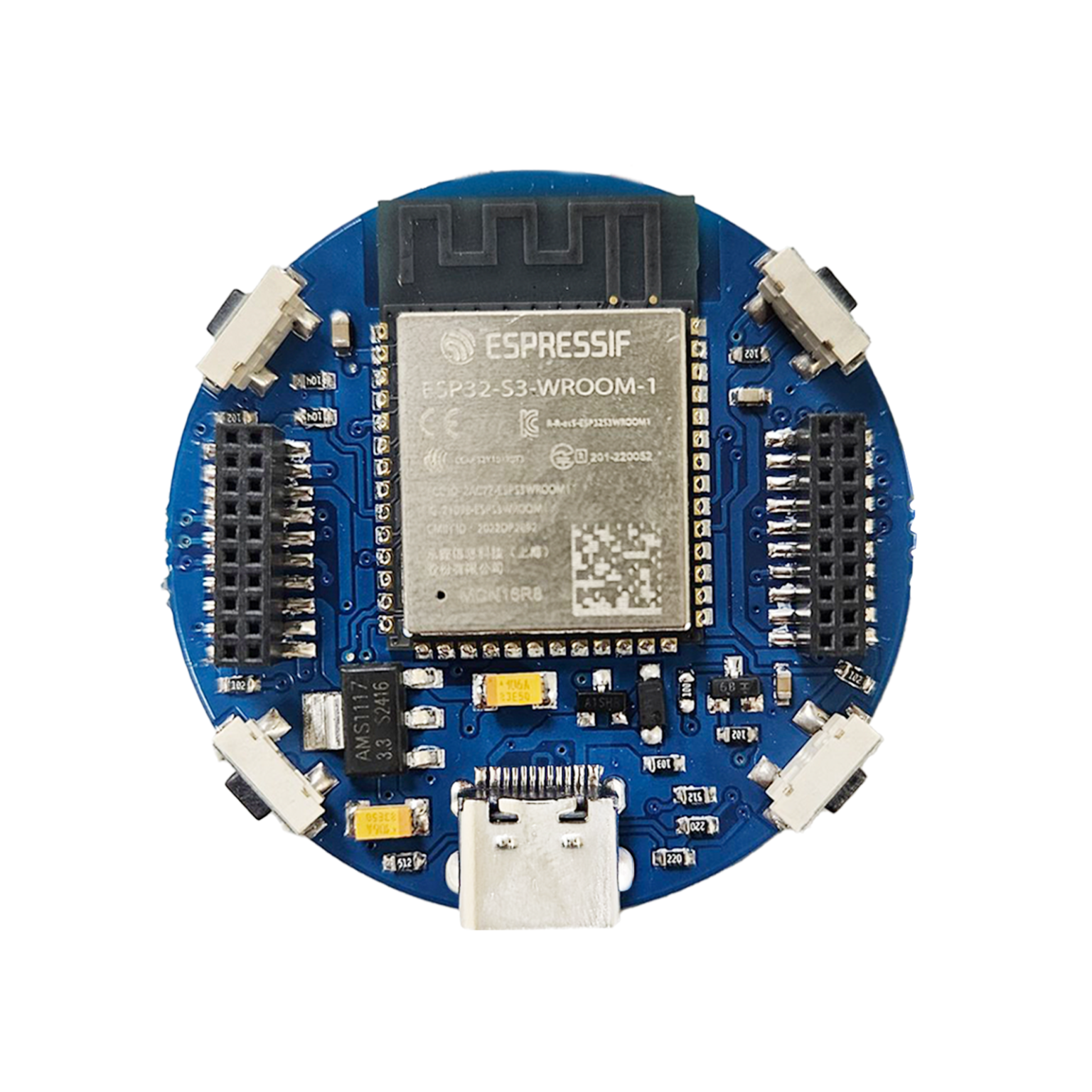 Dual Roundy Display 1.28″ Based On ESP32 and RP2040 – Oz Robotics