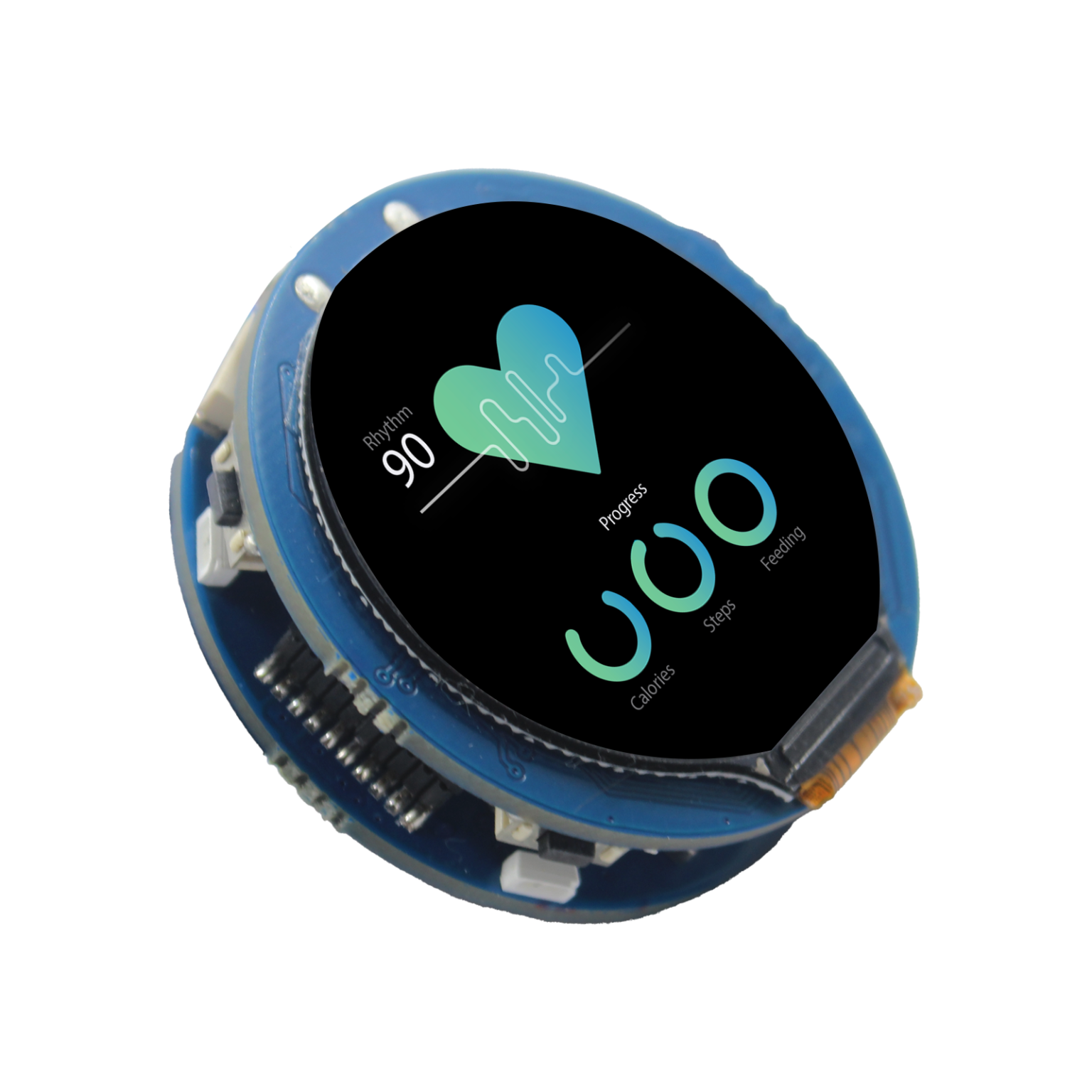 Dual Roundy Display 1.28″ Based On ESP32 and RP2040 – Oz Robotics