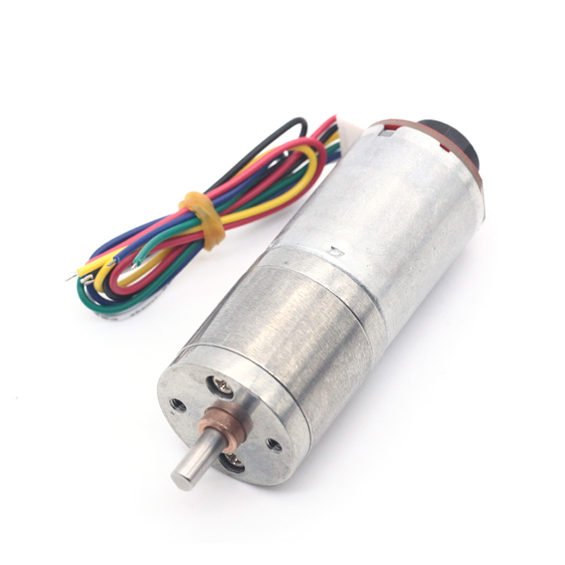 Micro DC Encoder Deceleration Motor JGA25-370B 25mm Motor 6V 133RPM 1: ...
