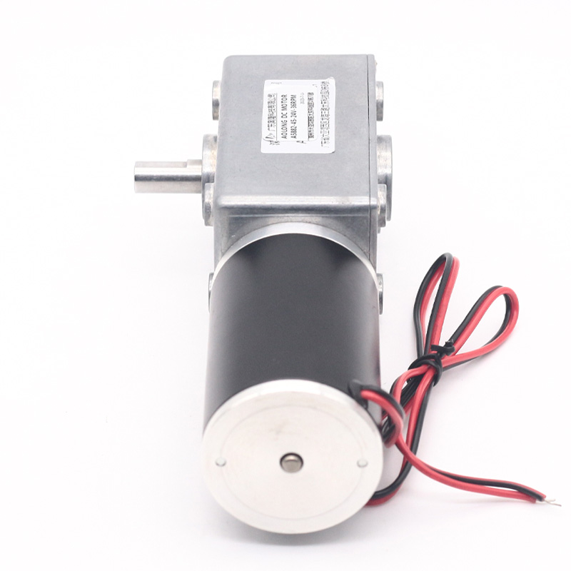 Brush DC Motor with Permanent Magnet A5882-45 Worm Geared DC Motor 24V ...