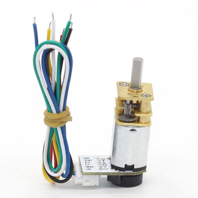 High Quality Materials 12mm Encoder Motor with 6V 1500RPM 1:10 Ratio ...