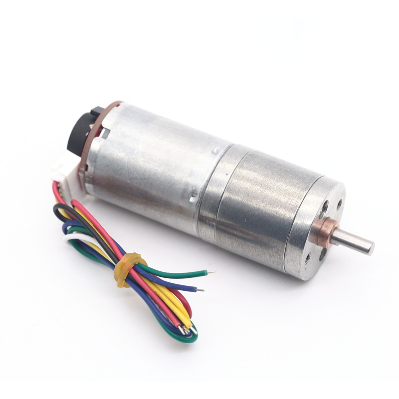 Micro DC Encoder Deceleration Motor JGA25-370B 25mm Motor 12V 463RPM 1: ...