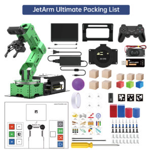 JetArm JETSON NANO Robot Arm ROS Vision Recognition Ultimate Kit with ...