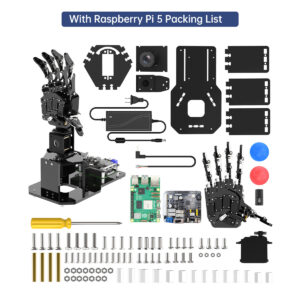 Hiwonder uHandPi Raspberry Pi Robotic Hand with AI Vision – Left Hand ...