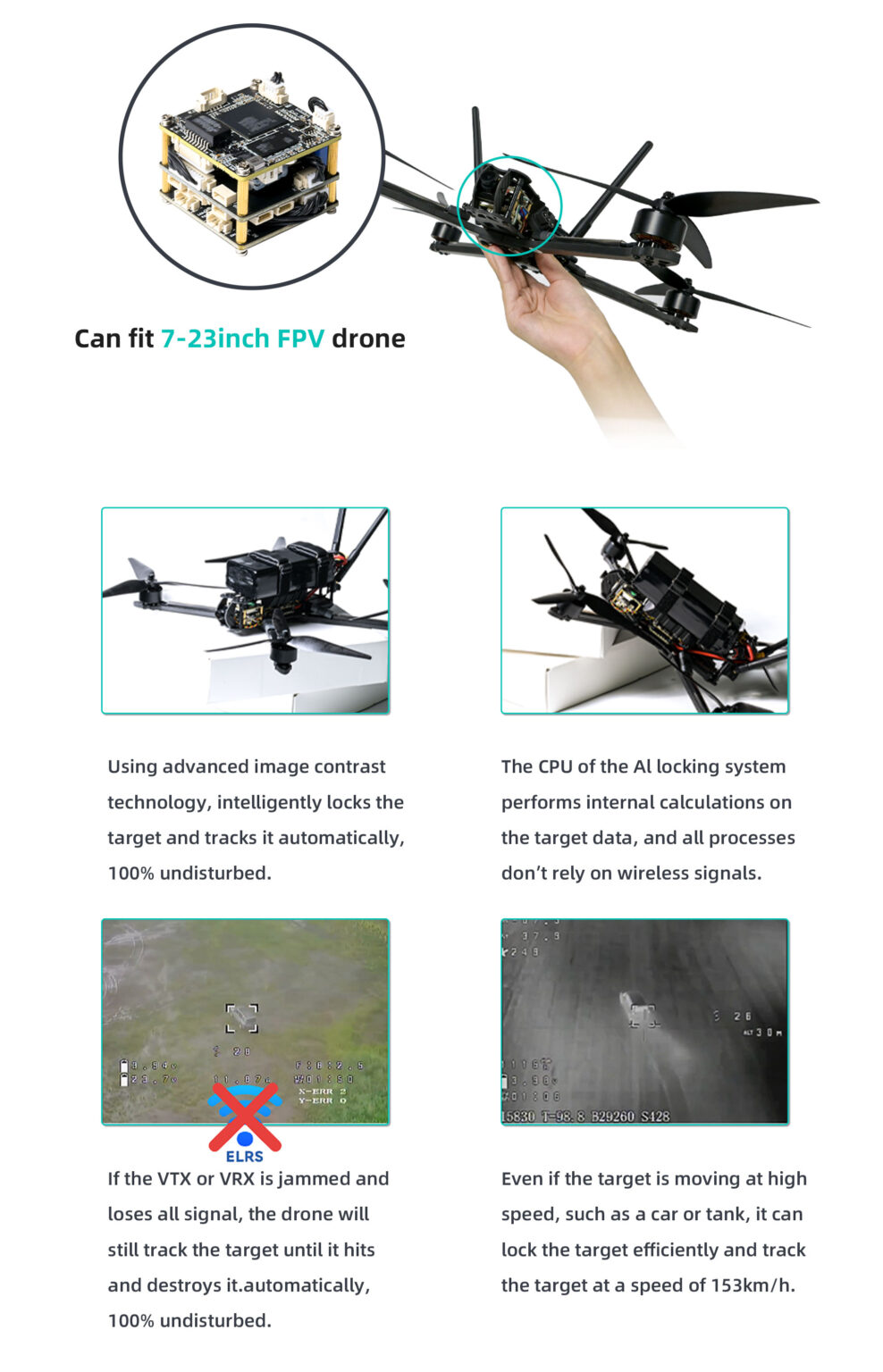 Smart AI Following and Locking System for FPV Drones – Oz Robotics