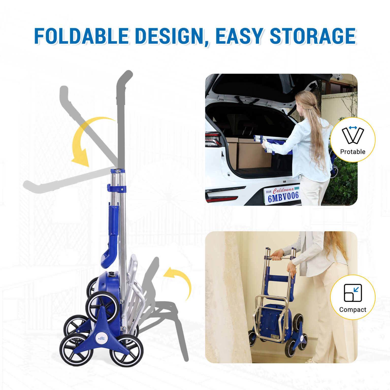 Motorized Stair Climbing Shopping Cart – ZW030 – Oz Robotics