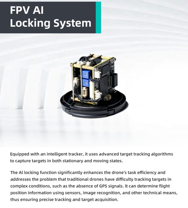 Smart Ai Following And Locking System For Fpv Drones Oz Robotics