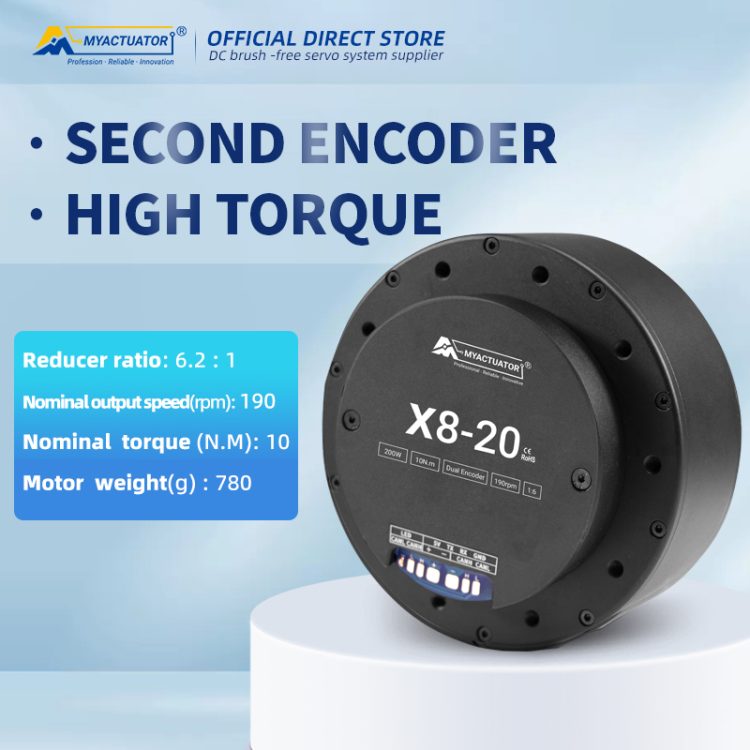 RMD-X8 Pro-H V3 CAN BLDC Gear Motor Pancake Servo Motor with Encoder ...