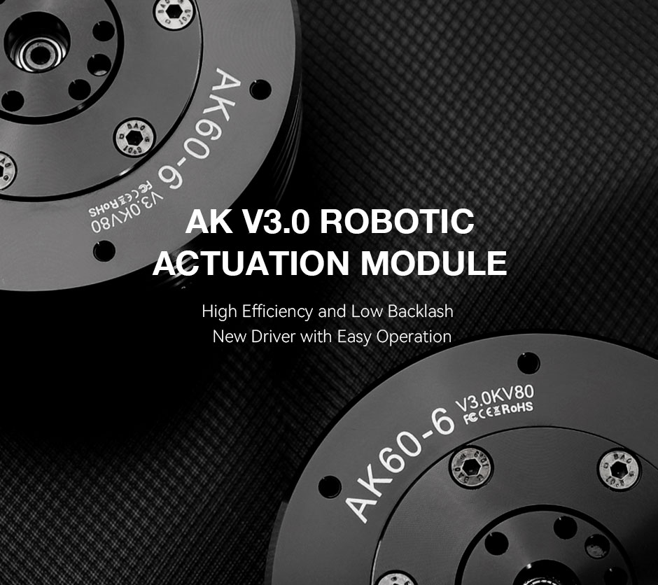 CubeMars AK60-6 V3.0 KV80 BLDC Motor for Robot with V3.0 Driver Board ...
