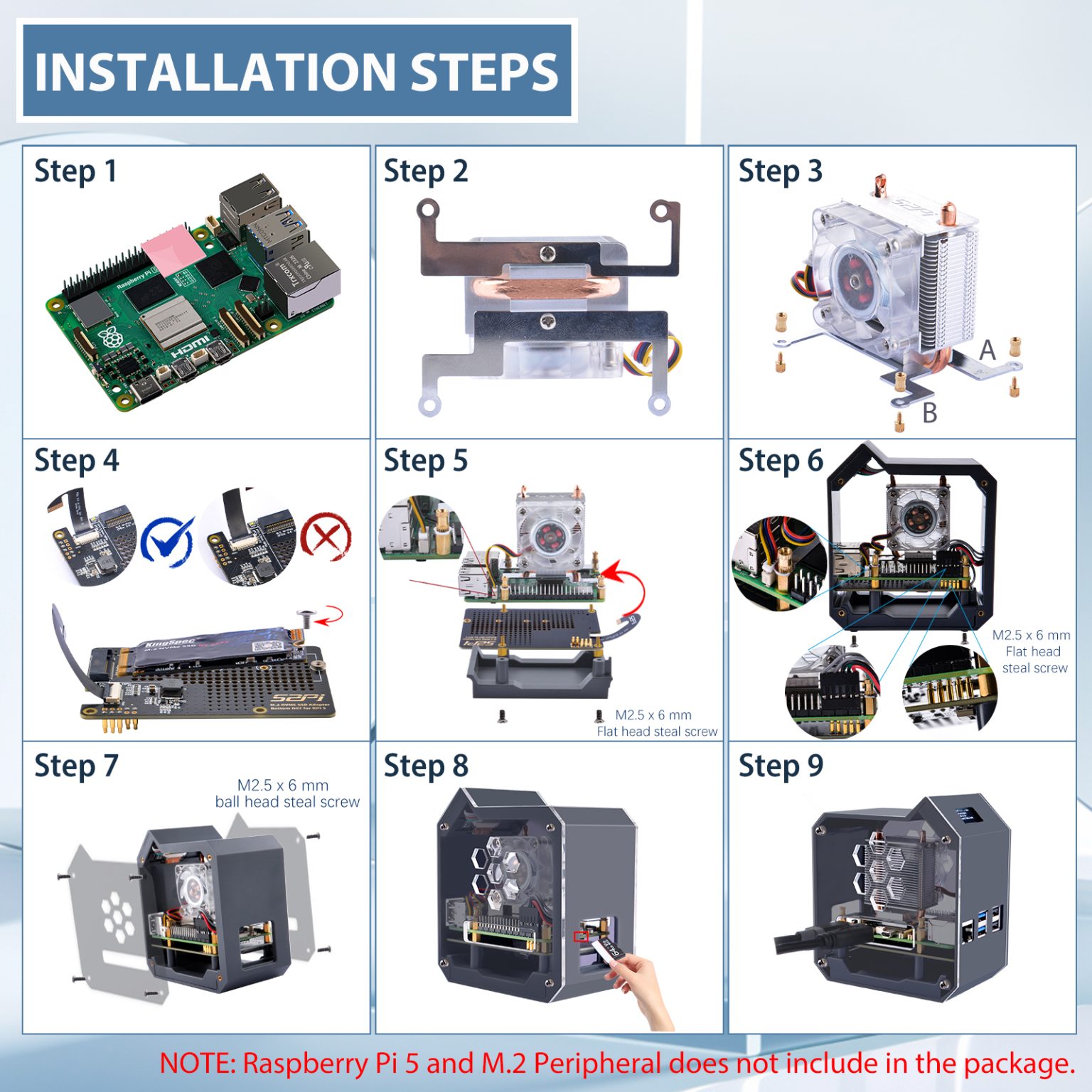 Minitower NAS Kit for Raspberry Pi 5 with Ice Tower – Oz Robotics