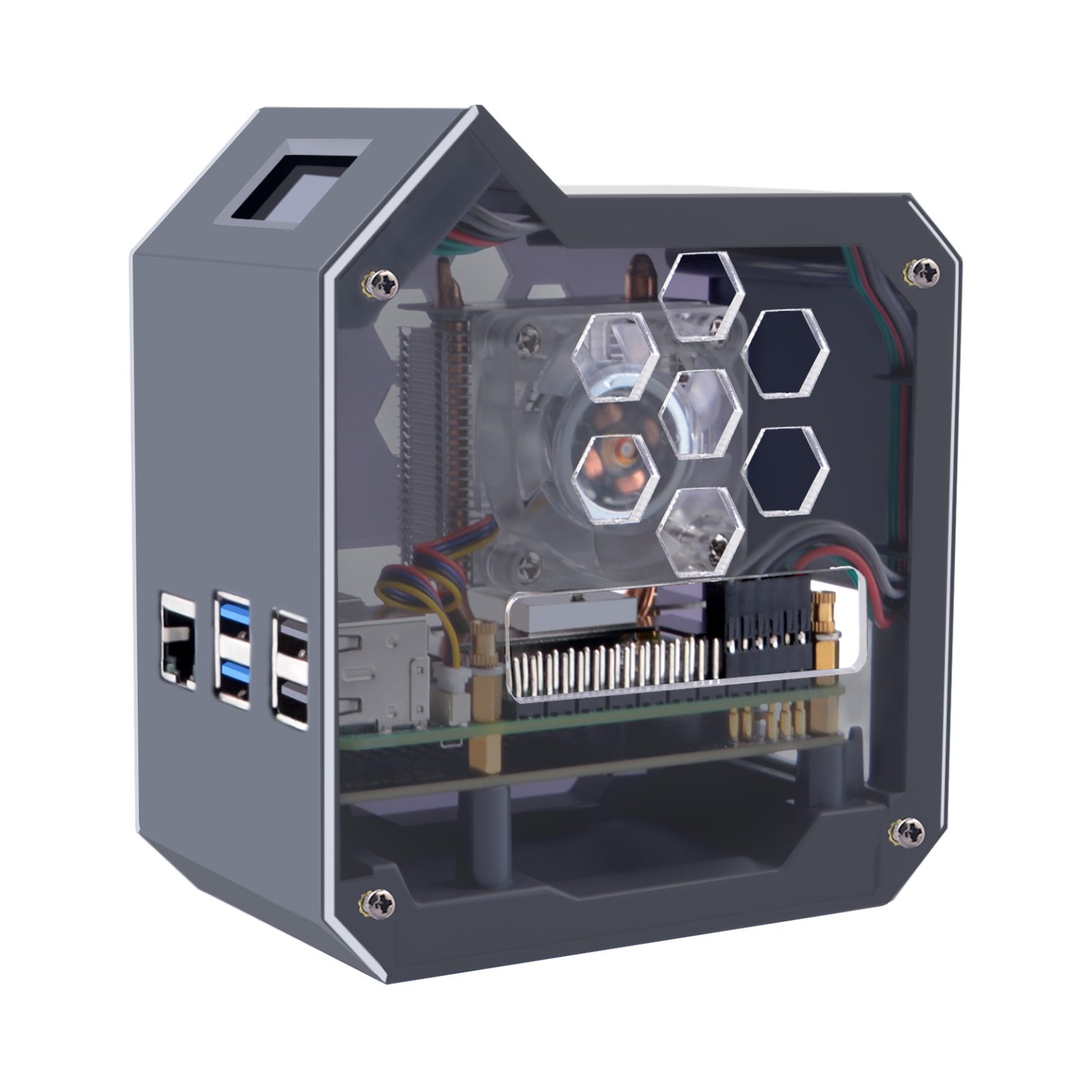 Minitower NAS Kit for Raspberry Pi 5 with Ice Tower – Oz Robotics