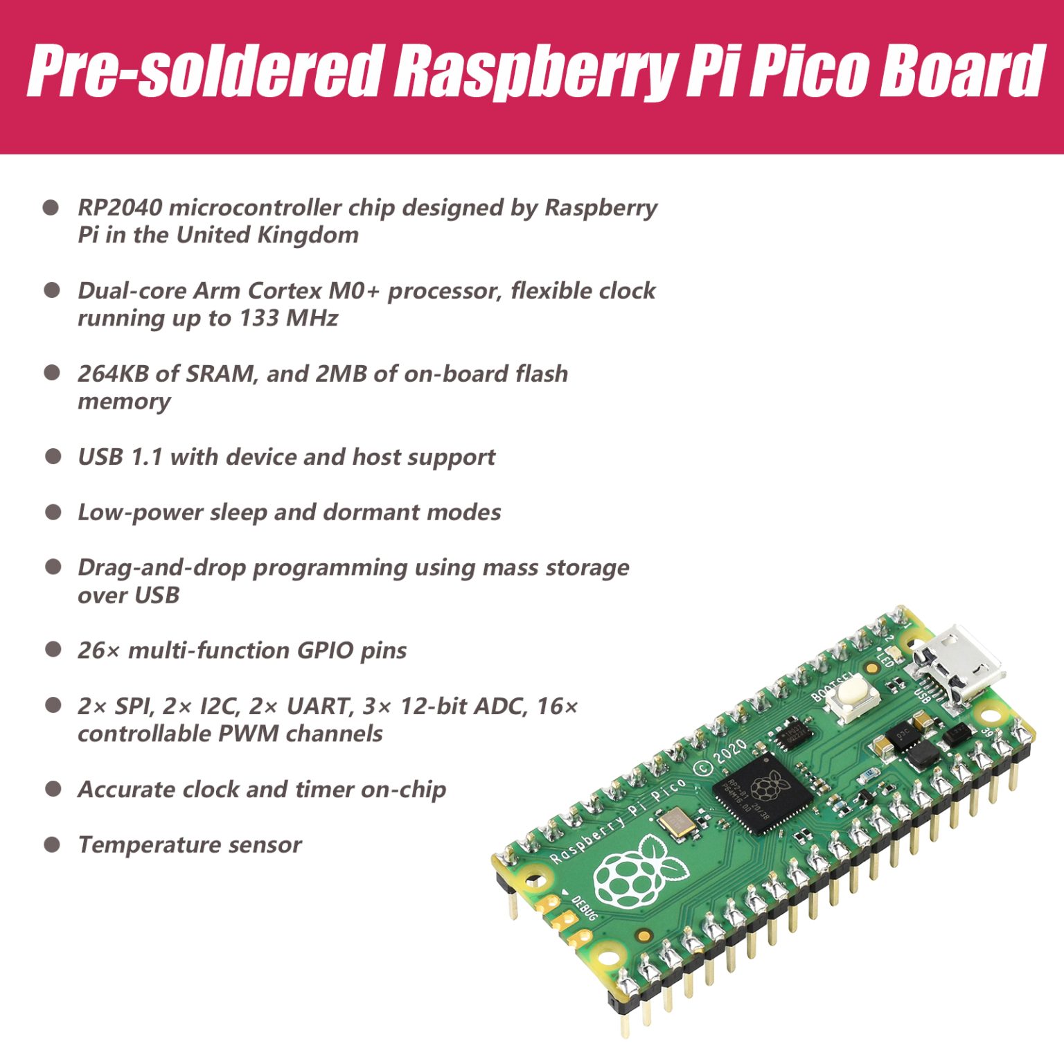 Adeept Ultimate Sensor Kit for Raspberry Pi Pico (Included) with 35 Sensor Modules – Oz Robotics