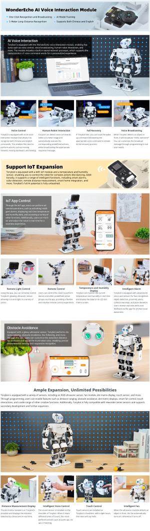Hiwonder Tonybot Humanoid Robot with AI Vision & Voice Interaction ...