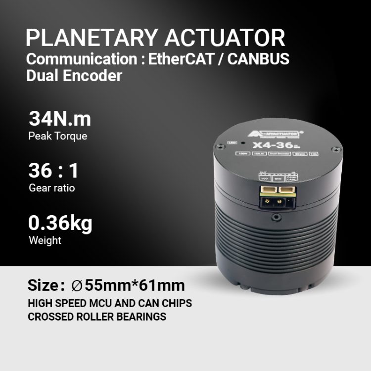 Planetary Actuator DC Motor RMD-X4-36 Crossed Roller Bearing Robot ...