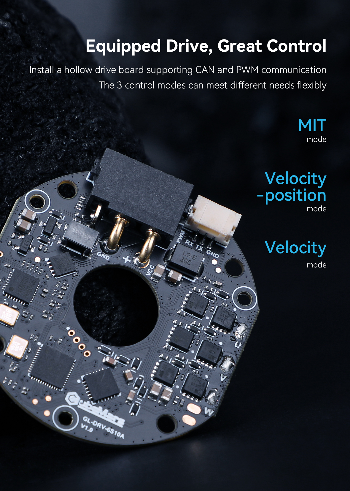 CubeMars GL40II KV82.5 BLDC Motor with Driver Board Hall Sensor for ...