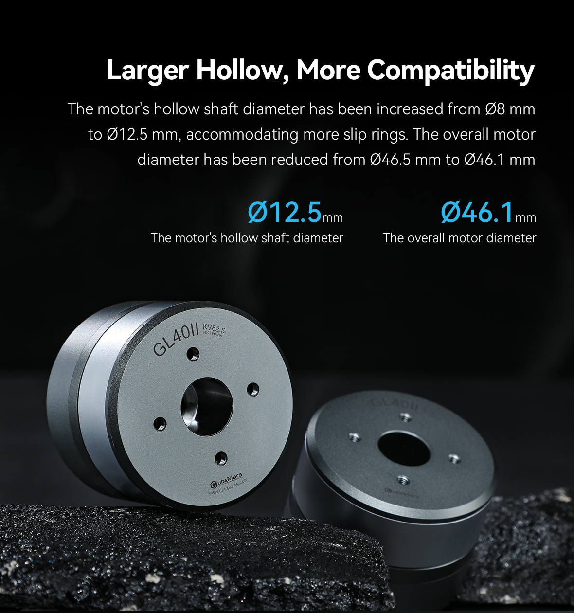 CubeMars GL40II KV82.5 BLDC Motor with Driver Board Hall Sensor for ...